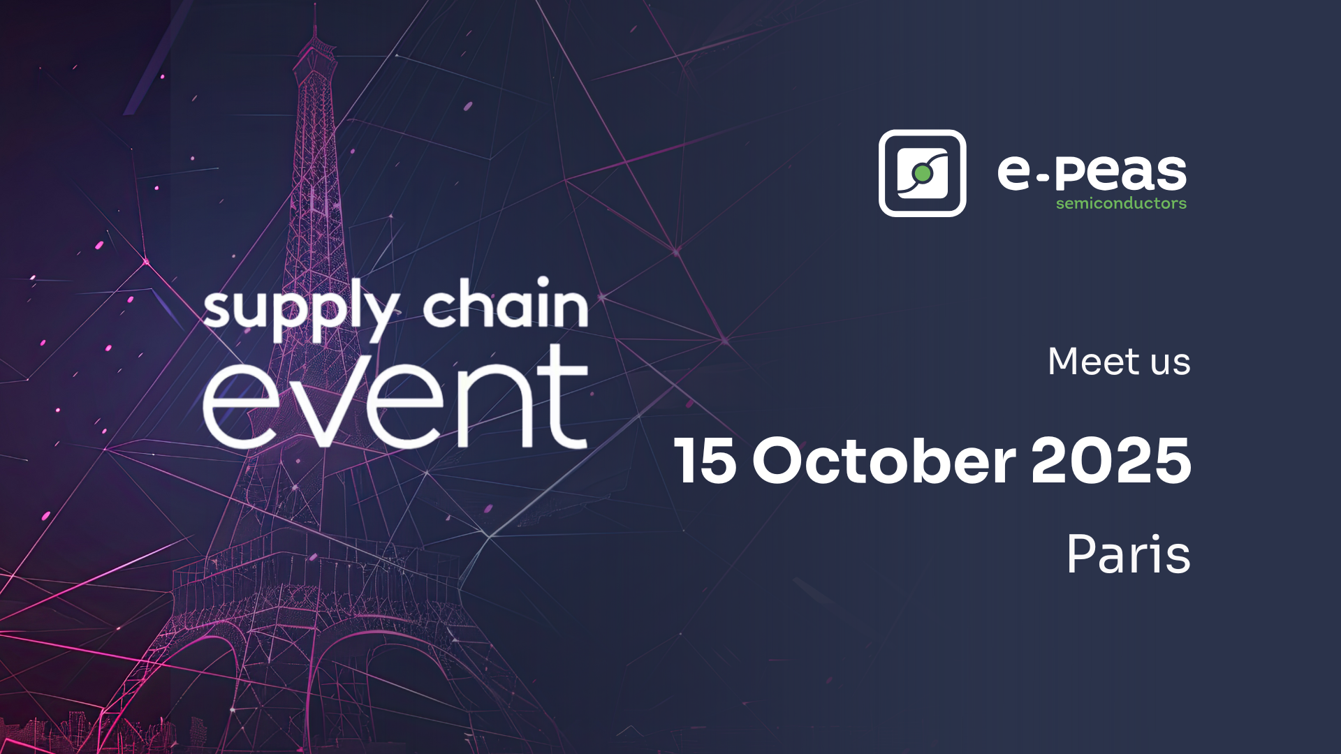 e-peas at Supply Chain Event 2025